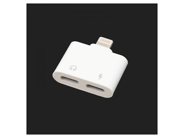 Adapter za slusalice i punjenje W5 iPhone lightning beli