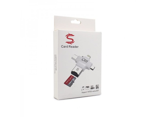 Citac kartica za iPhone + Type C + micro USB