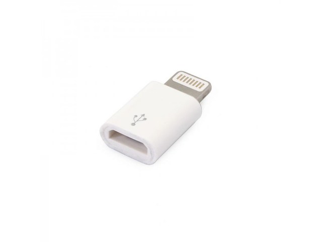 Adapter micro USB na iPhone beli