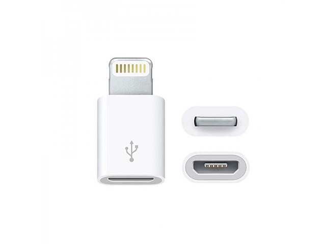 Adapter OTG micro USB na iPhone lightning beli