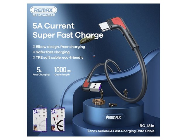 Data kabl REMAX RC-181a Fast Charging 5A Type C beli