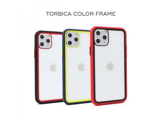 Maskica Color Frame za Huawei P40 Lite E crna