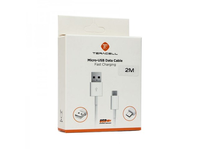 Data kabl Teracell Plus micro USB crni 2m