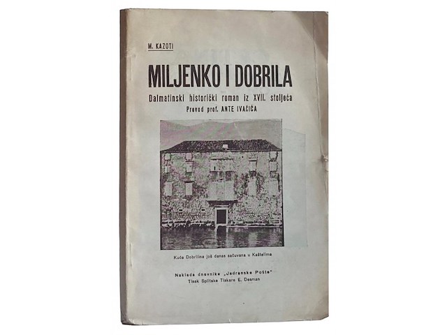 Miljenko i Dobrila: dalmatinski historički roman (1929)