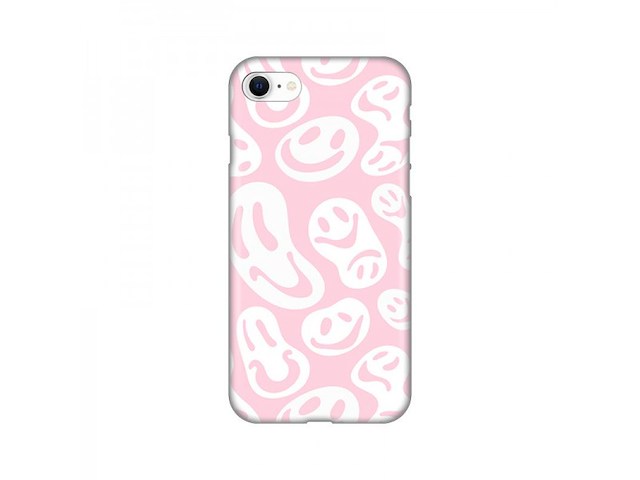 Maskica Silikonska Print za iPhone 7/8/SE 2020/2022 Pink Smiles