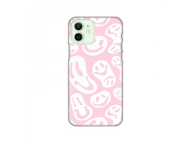 Maskica Silikonska Print za iPhone 12 6.1 Pink Smiles