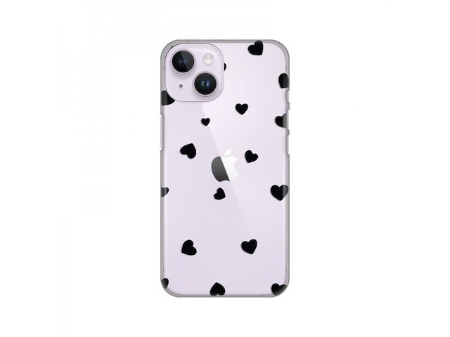 Maskica Silikonska Print Skin za iPhone 14 6.1 Hearts