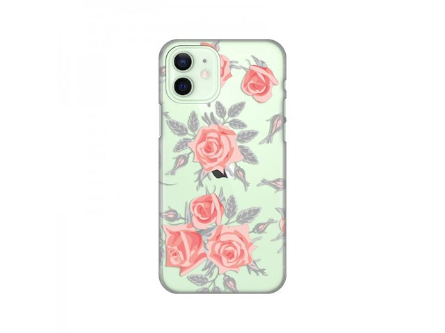 Maskica Silikonska Print Skin za iPhone 12 6.1 Elegant Roses