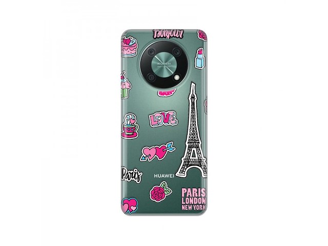 Maskica Silikonska Print Skin za Huawei Nova Y90 Love Paris