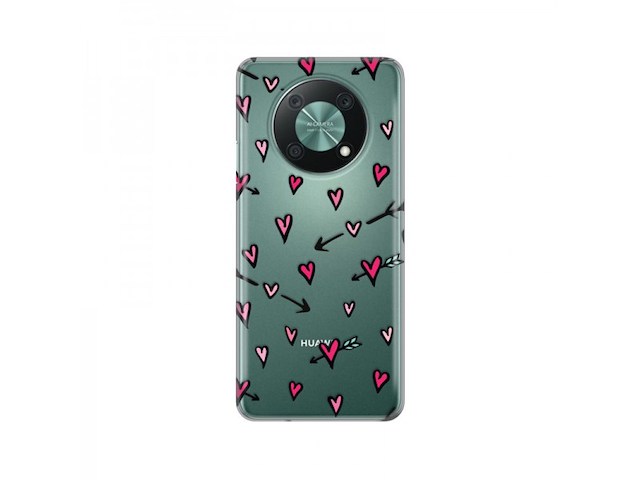 Maskica Silikonska Print Skin za Huawei Nova Y90 Heart Pattern