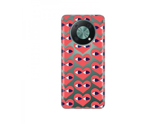 Maskica Silikonska Print Skin za Huawei Nova Y90 Eye Heart Pattern