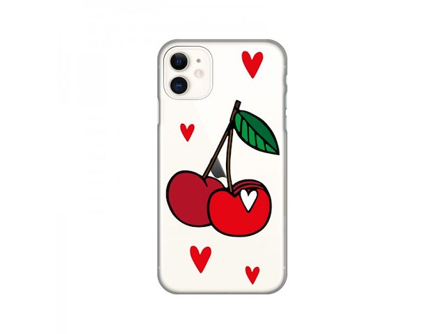 Maskica Silikonska Print za iPhone 11 6.1 Cherry