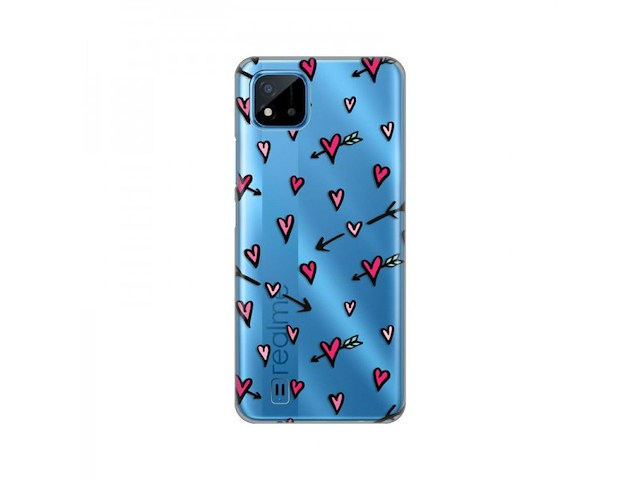 Maskica Silikonska Print Skin za Realme C11 (2021)/C20 Heart Pattern