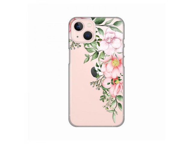 Maskica Silikonska Print Skin za iPhone 13 6.1 Gentle Rose Pattern