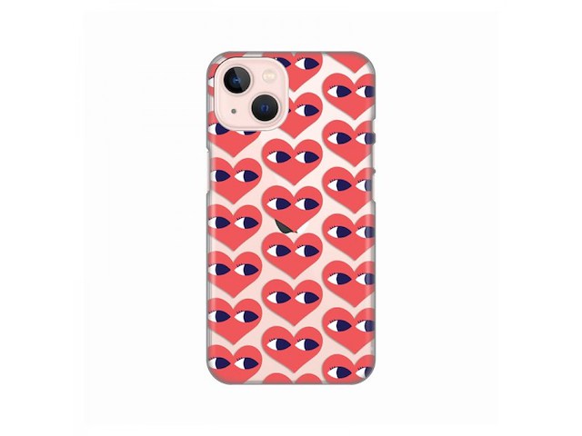 Maskica Silikonska Print Skin za iPhone 13 6.1 Eye Heart Pattern