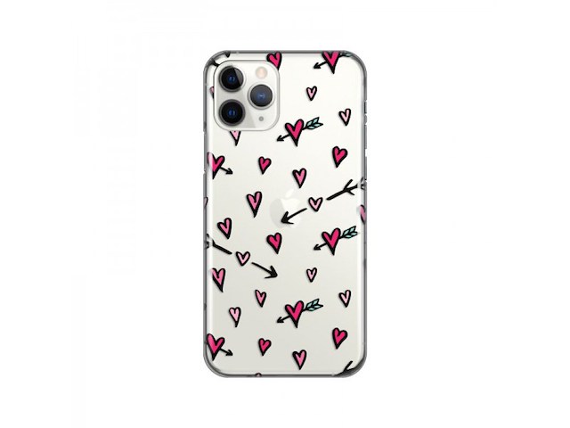 Maskica Silikonska Print Skin za iPhone 11 Pro 6.1 Hearts Pattern