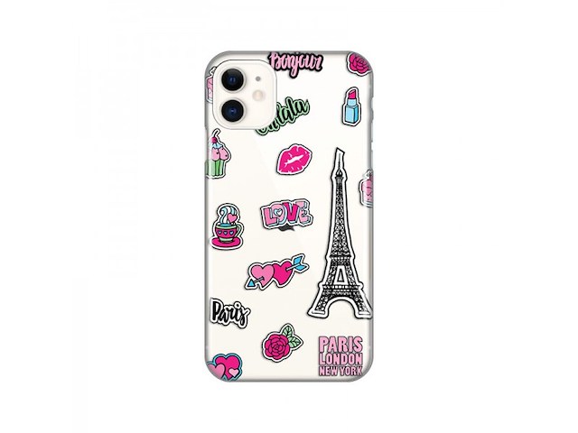 Maskica Silikonska Print Skin za iPhone 11 6.1 Love Paris