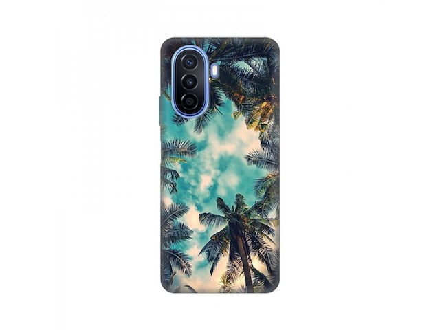 Maskica Silikonska Print Skin za Huawei Nova Y70/Y70 Plus Palm tree