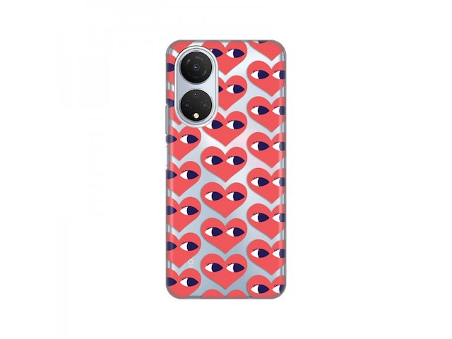 Maskica Silikonska Print Skin za Honor X7 Eye Heart Pattern