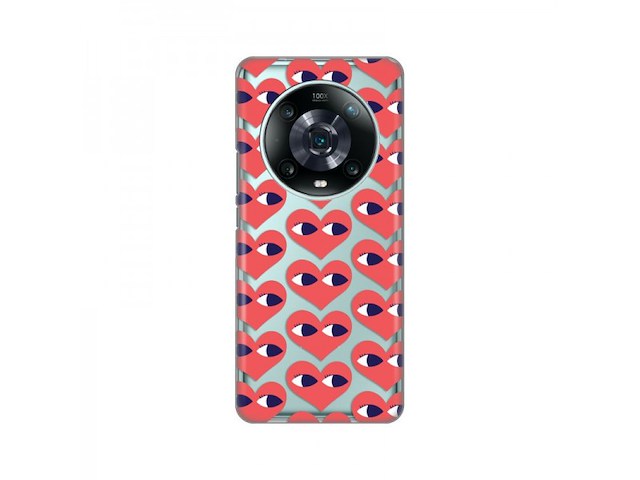 Maskica Silikonska Print Skin za Honor Magic 4 Pro Eye Heart Pattern