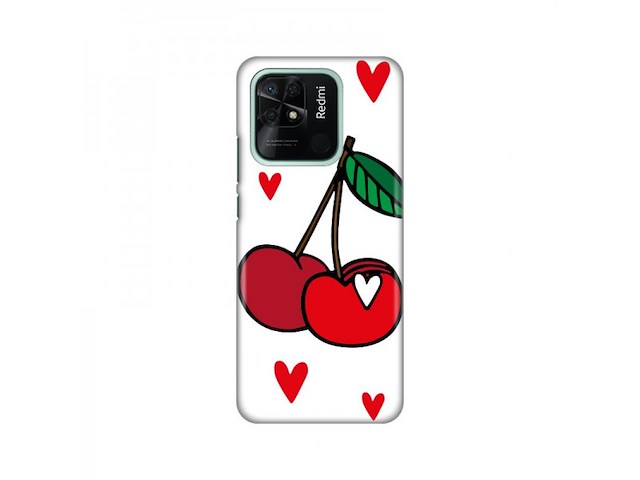 Maskica Silikonska Print za Xiaomi Redmi 10C Cherry