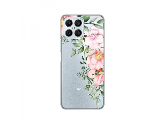 Maskica Silikonska Print Skin za Honor X8 Gentle Rose Pattern