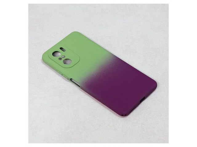 Maskica Double Color za Xiaomi Poco F3/Mi 11i zeleno-ljubicasta