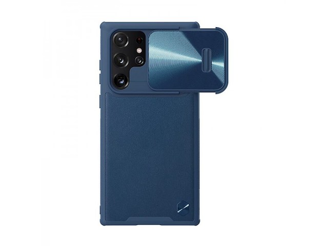 Maskica Nillkin CamShield Leather S za Samsung S908B Galaxy S22 Ultra 5G plava