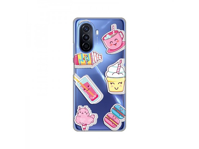 Maskica Silikonska Print Skin za Huawei Nova Y70/Y70 Plus Ice cream