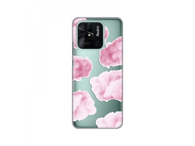 Maskica Silikonska Print Skin za Xiaomi Redmi 10C Pink Clouds