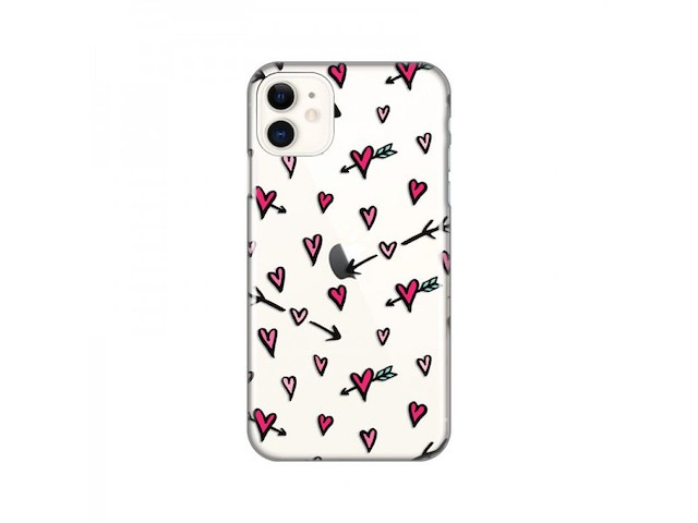 Maskica Silikonska Print Skin za iPhone 11 6.1 Heart Pattern