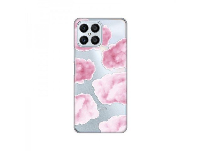 Maskica Silikonska Print Skin za Honor X8 Pink Clouds