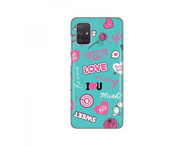 Maskica Silikonska Print za Samsung A715F Galaxy A71 Love