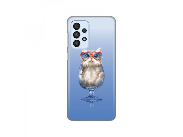 Maskica Silikonska Print za Samsung A336B Galaxy A33 5G Funny Cat