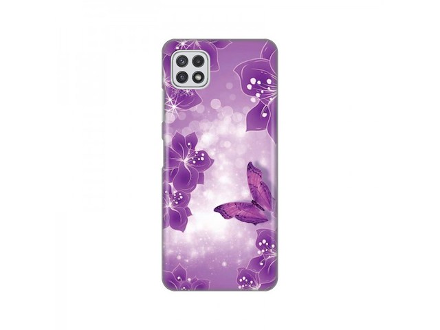 Maskica Silikonska Print za Samsung A22 5G  Butterfly And Flowers