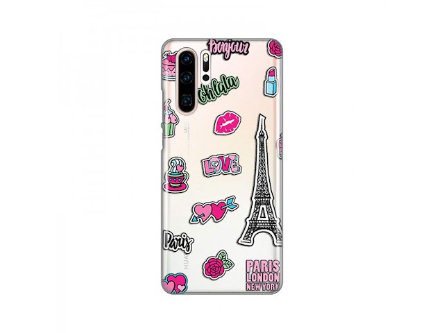 Maskica Silikonska Print Skin za Huawei P30 Pro Love Paris