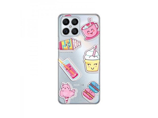 Maskica Silikonska Print Skin za Honor X8 Ice cream