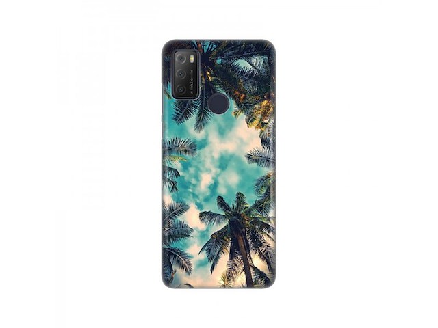 Maskica Silikonska Print Skin za Alcatel 1S 2021/3L 2021/A1 Alpha 21 Palm tree