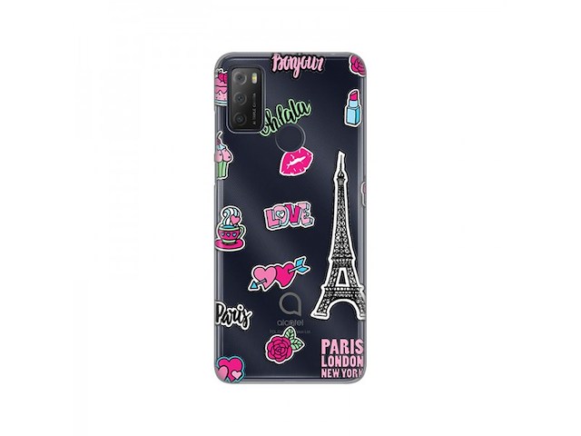 Maskica Silikonska Print Skin za Alcatel 1S 2021/3L 2021/A1 Alpha 21 Love Paris