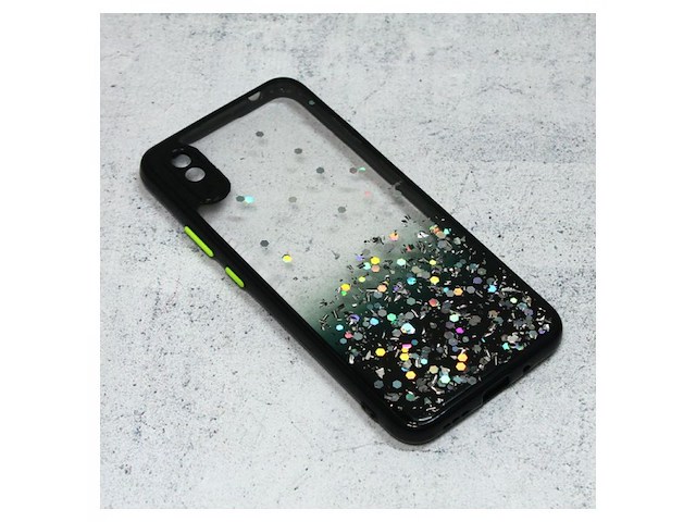 Maskica Frame Glitter za Xiaomi Redmi 9A crna