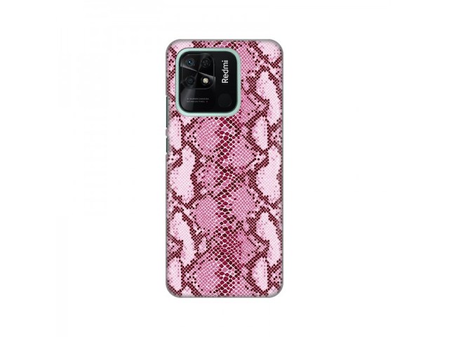 Maskica Silikonska Print za Xiaomi Redmi 10C Pink Snake