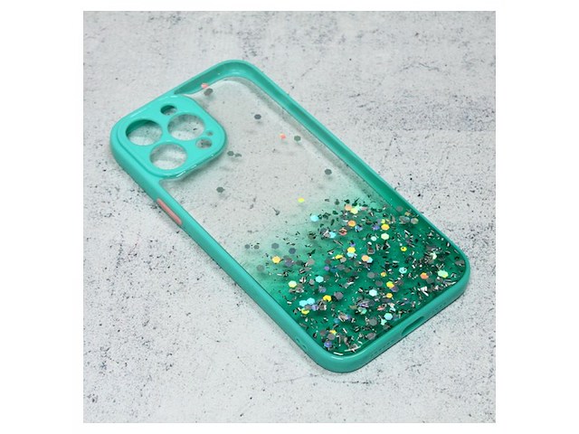 Maskica Frame Glitter za iPhone 13 Pro Max 6.7 mint