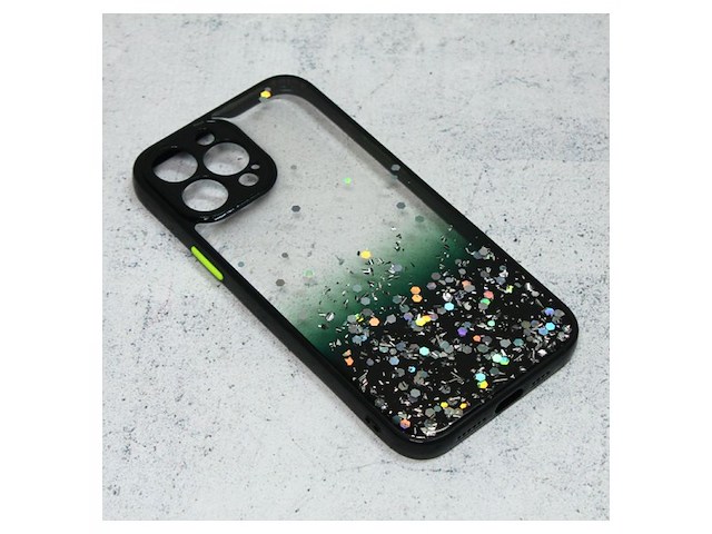 Maskica Frame Glitter za iPhone 13 Pro Max 6.7 crna