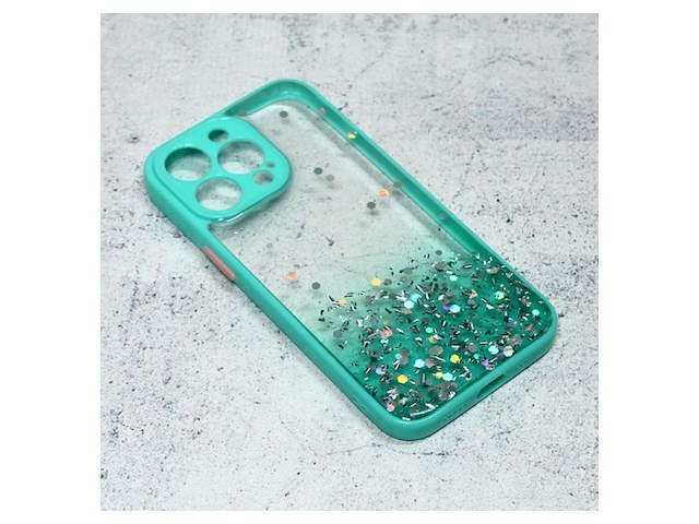 Maskica Frame Glitter za iPhone 13 Pro 6.1 mint