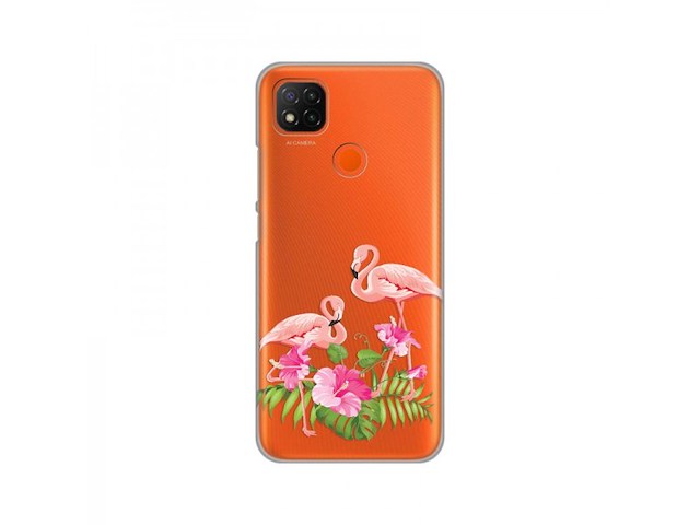 Maskica Silikonska Print Skin za Xiaomi Redmi 9C Flamingo