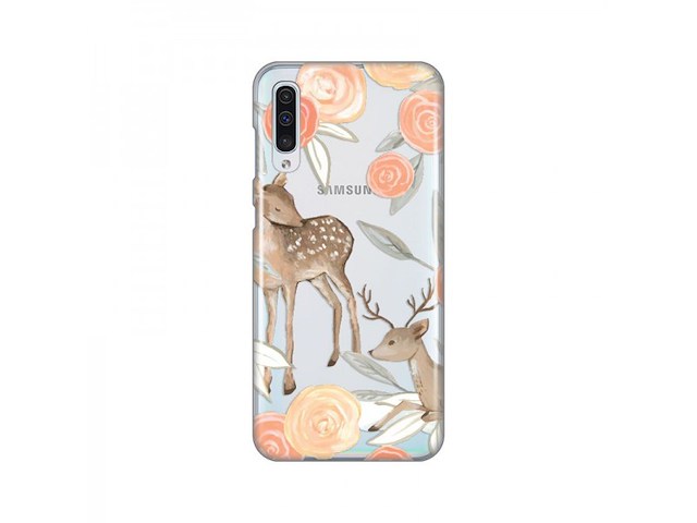 Maskica Silikonska Print Skin za Samsung A307F/A505F/A507F Galaxy A30s/A50/A50s Flower Deer