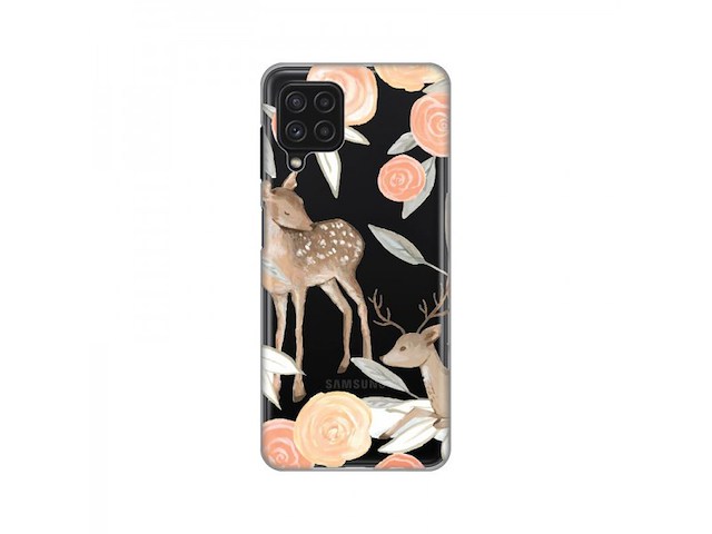 Maskica Silikonska Print Skin za Samsung A225 Galaxy A22 4G Flower Deer