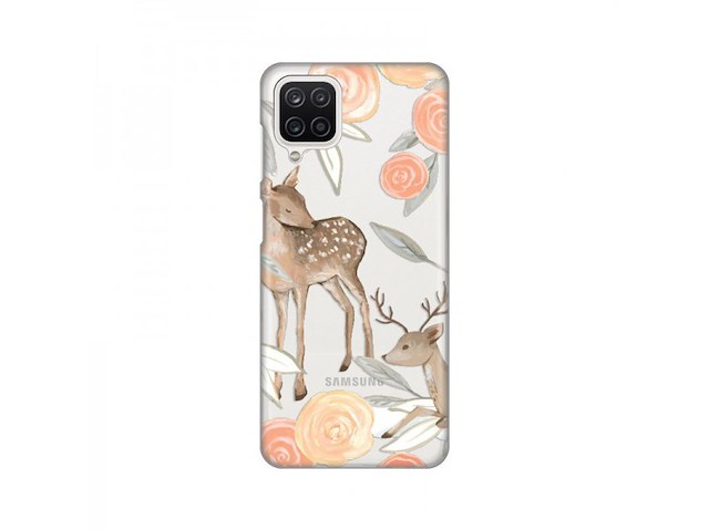 Maskica Silikonska Print Skin za Samsung A125F Galaxy A12 Flower Deer