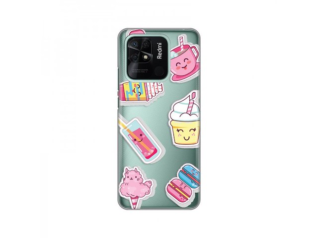 Maskica Silikonska Print Skin za Xiaomi Redmi 10C Ice cream