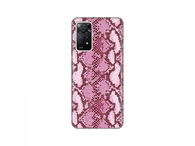 Maskica Silikonska Print za Xiaomi Redmi Note 11 Pro 4G/5G Pink Snake